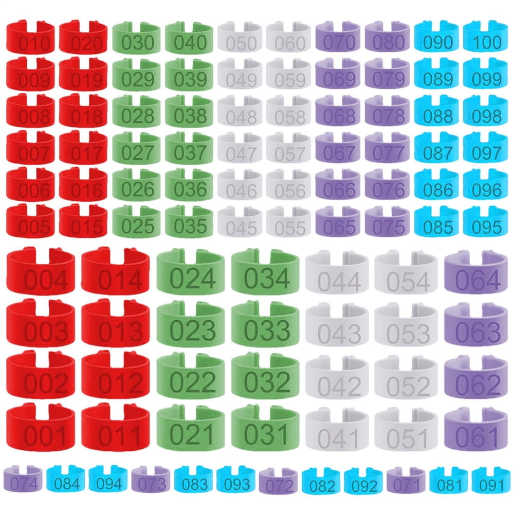 Pw Tools Chicken Identification Tags Poultry Identification Multicolor ...