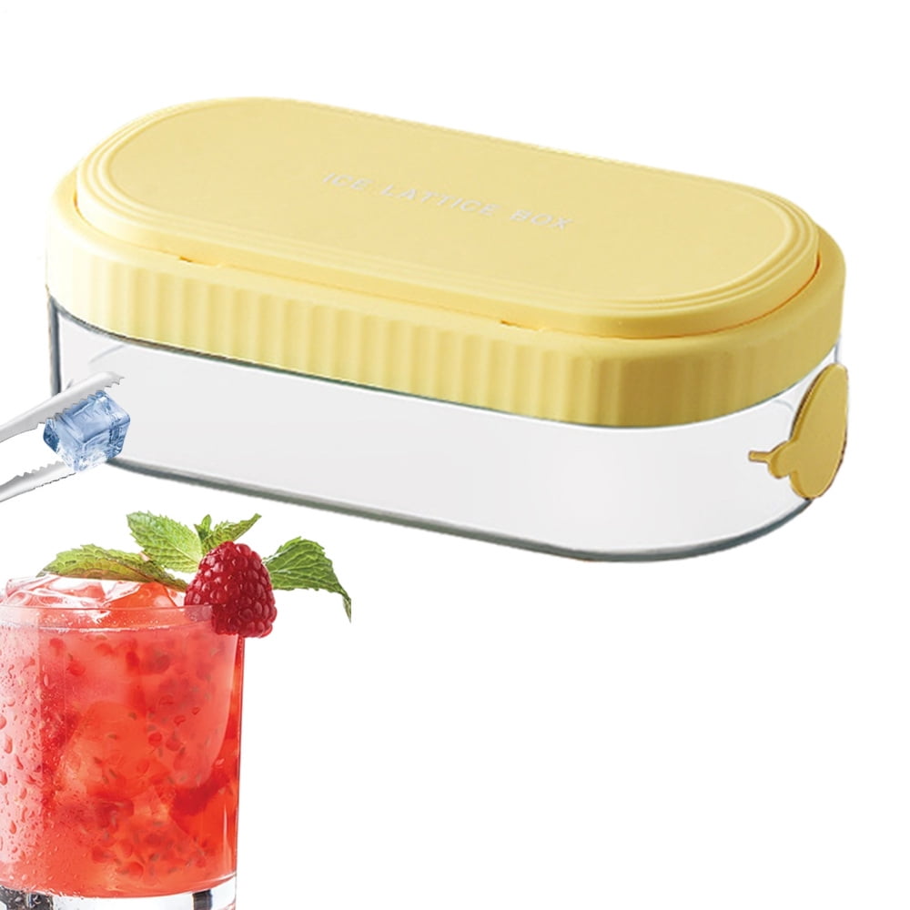 Pw Tools Ice Cubes Mold Reusable Ice Maker Tray With Bin And Lid Easy ...