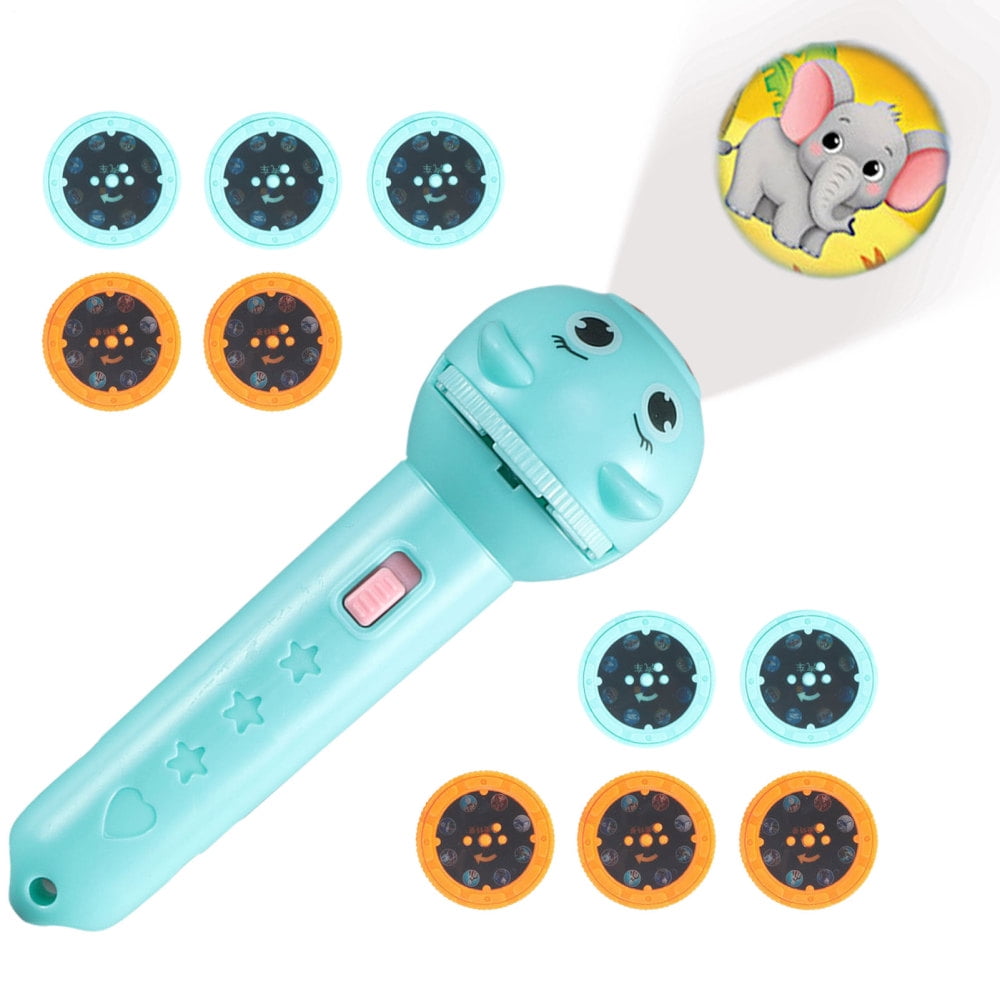 Pw Tools Kids Projection Flashlight Children Early Education Projector ...