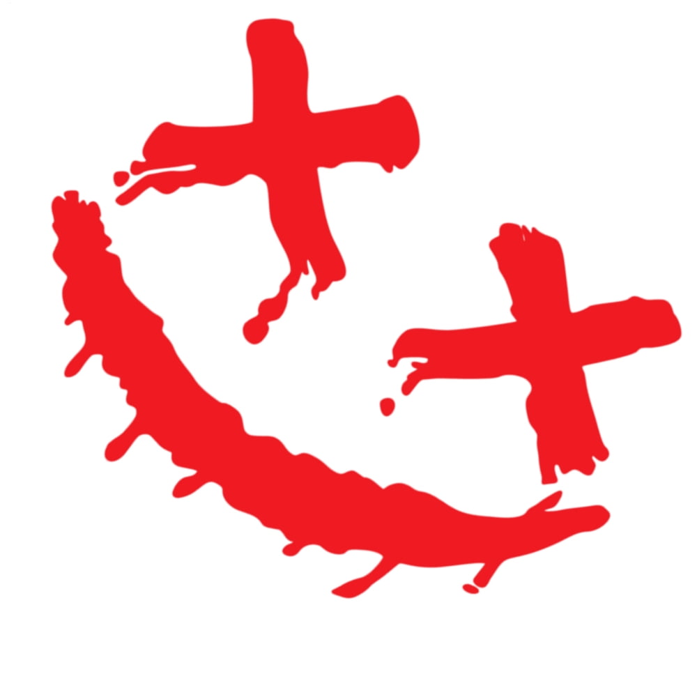 Pw Tools Smile Face Sticker for Car Smile Face Motorcycle Decals Car ...