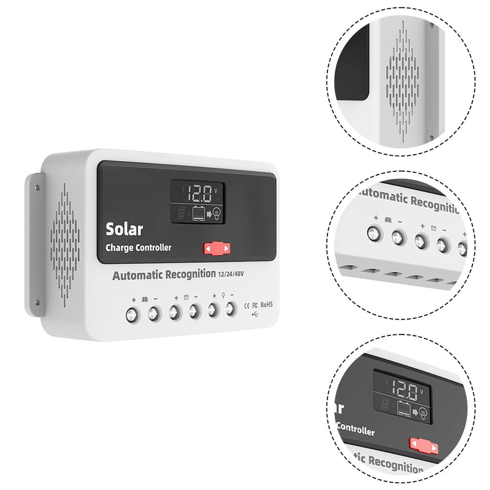 Pwm Solar Charge Controller 10A-60A Solar Photovoltaic Controller System 12V/24V 60A - Walmart.com