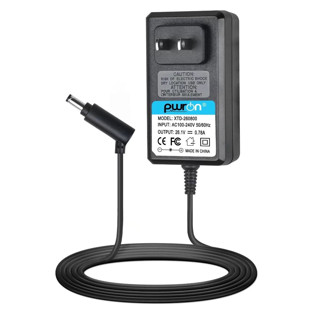PwrON Charger for Dyson V6-V8, DC58-DC62, SV03-SV06 Vacuum, 26.1V AC DC ...