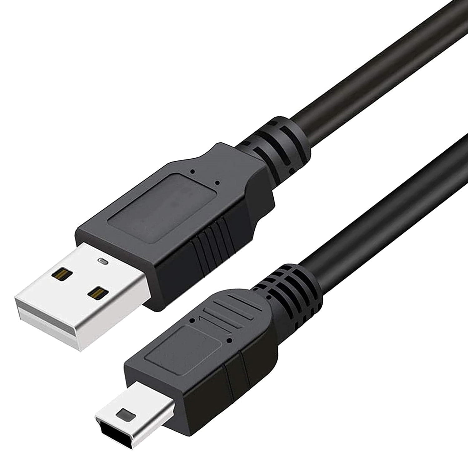 PwrON Mini USB SYNC Data Cable, 3.9ft, 5-Pin Mini-B, 480Mbps Transfer ...