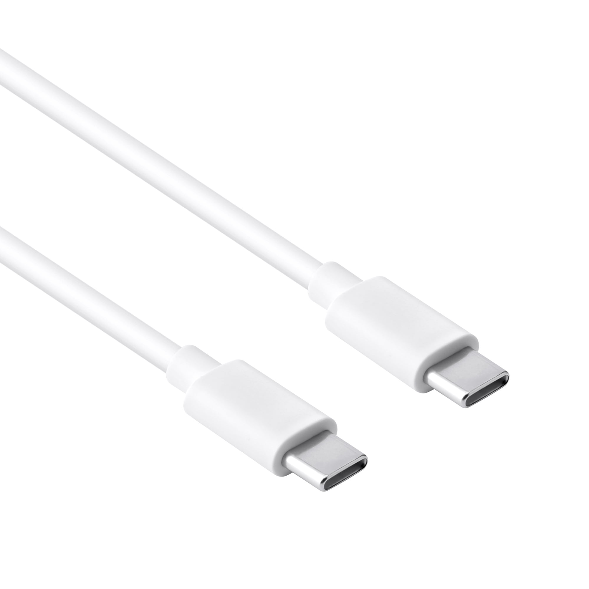 PwrON White 6ft 100W USB-C to USB-C Data Sync Power Adapter Charger ...
