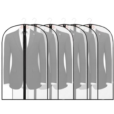 "20 Pack Large Clear Garment Bags - Moth Proof, Dustproof, Breathable ...