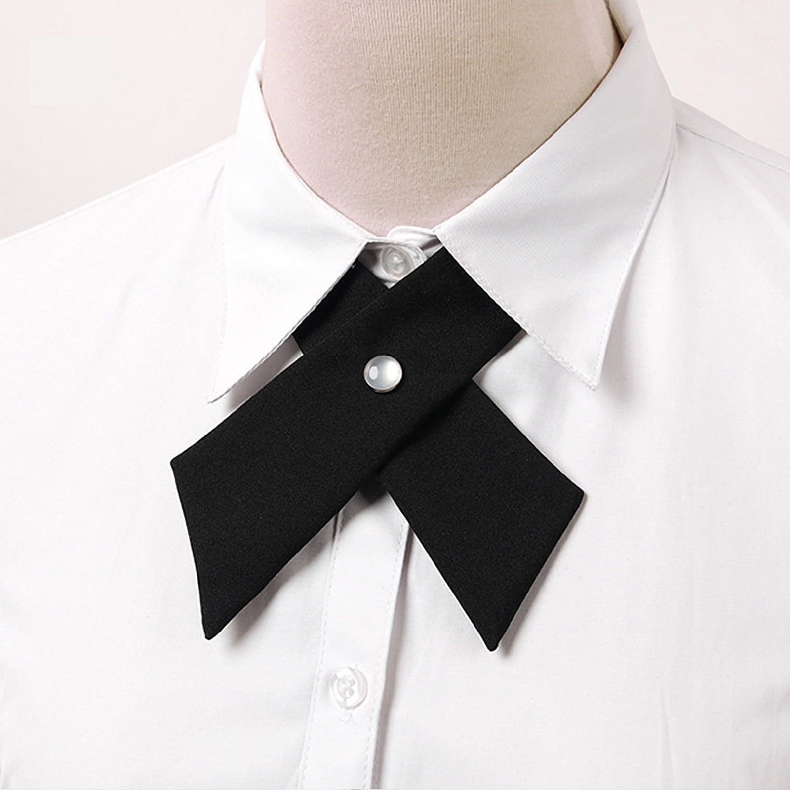 Pxiakgy Black Bow Tie for Women, Adjustable Criss Cross Bow Ties Girls ...