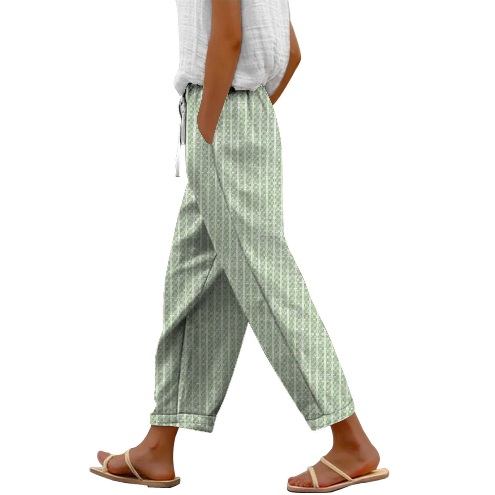 Pxiakgy Linen Pants Women Summer Wide Leg Womens Linen Pants 2025 ...