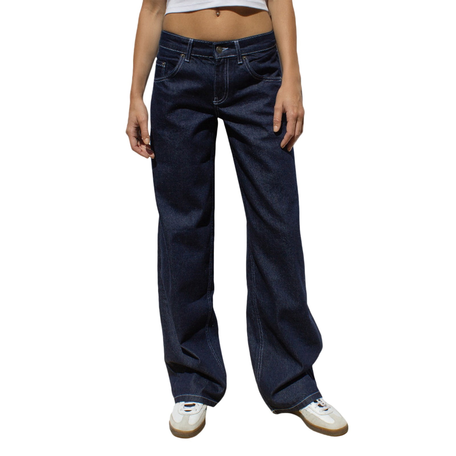 Pxiakgy Wide Leg Jeans Woman Baggy Jeans for Woman Trendy 2025 Summer ...