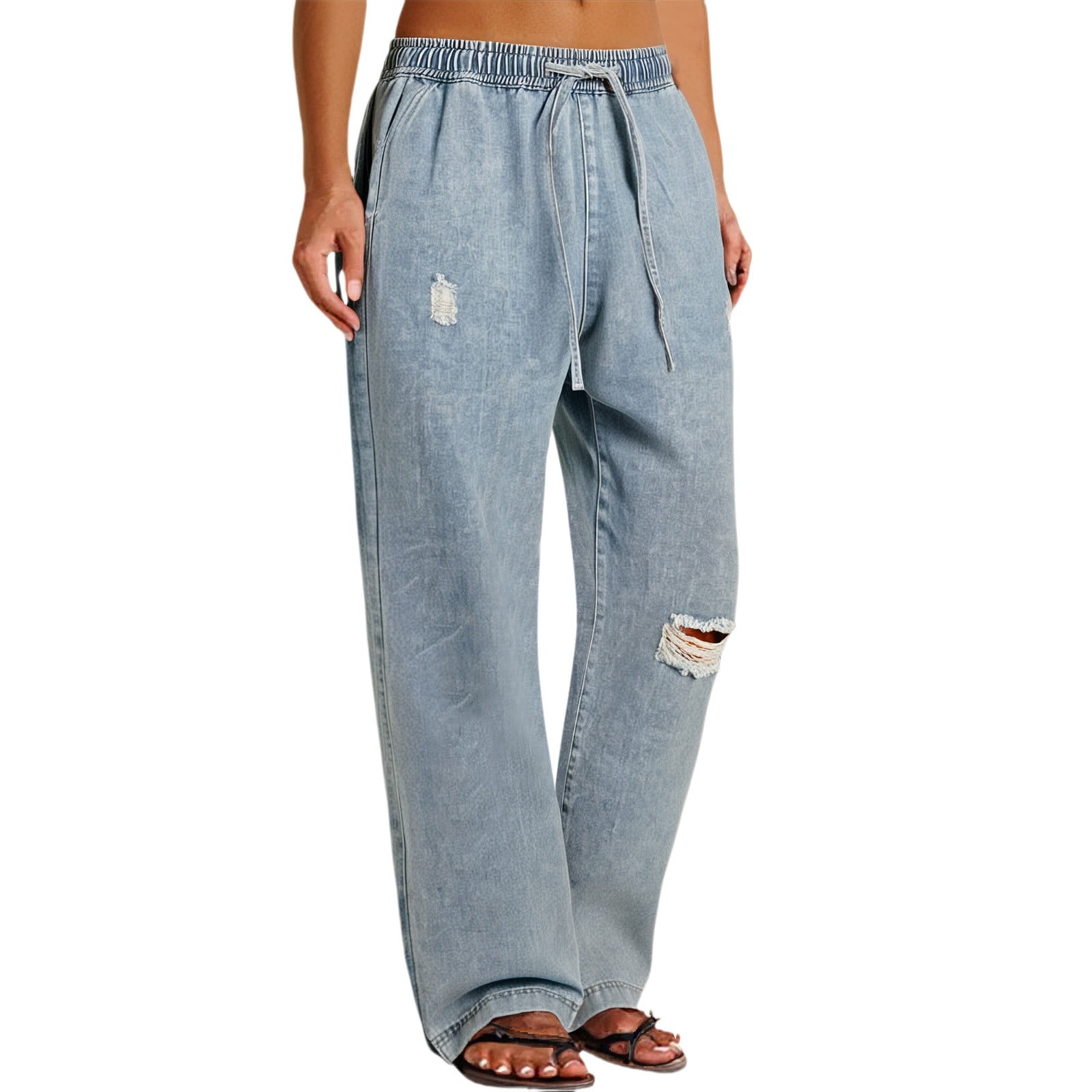 Pxiakgy Wide Leg Jeans Woman Baggy Jeans for Woman Trendy 2025 Summer ...