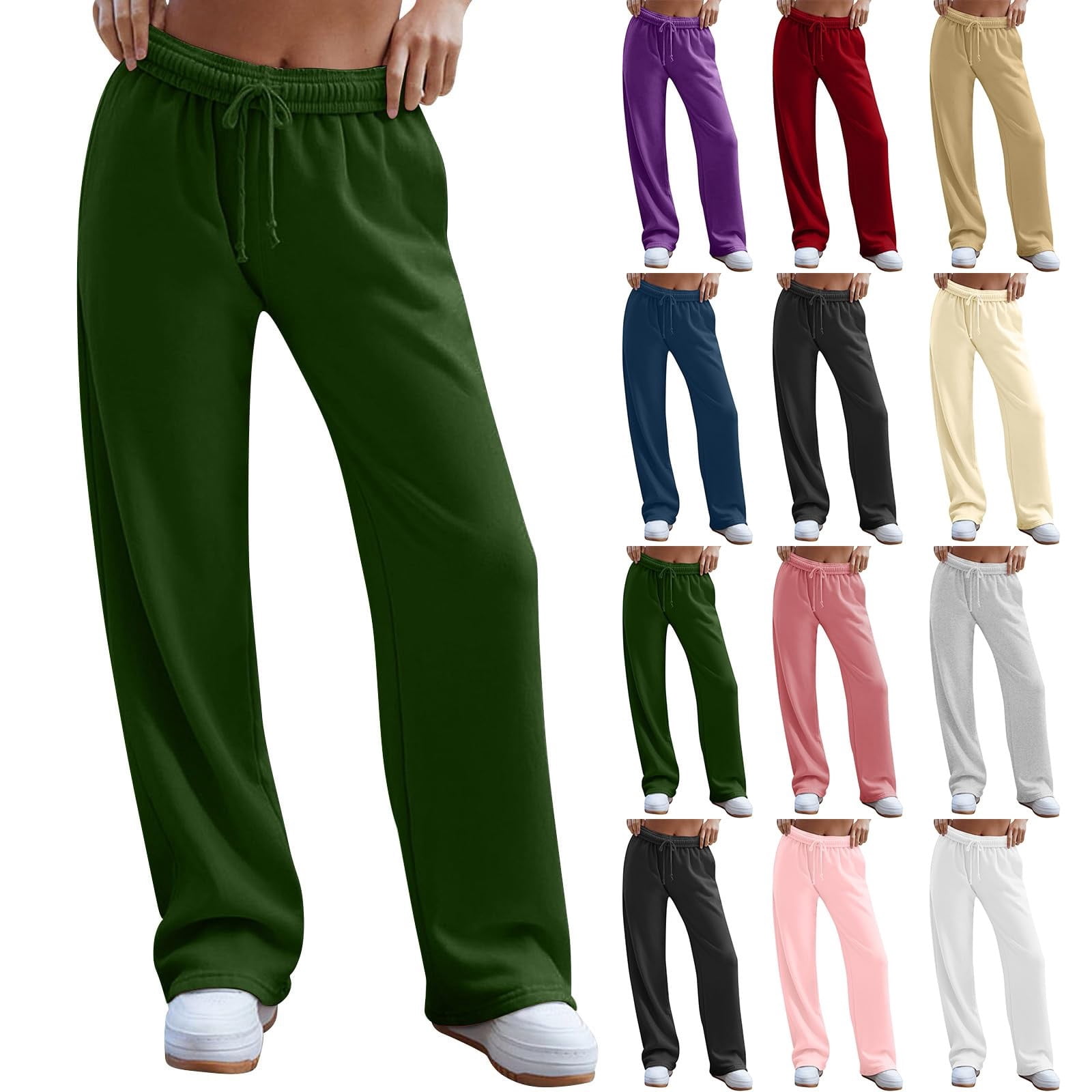 Pxiakgy Wide Leg Sweatpants Women Baggy Y2K High Waisted Athletic ...