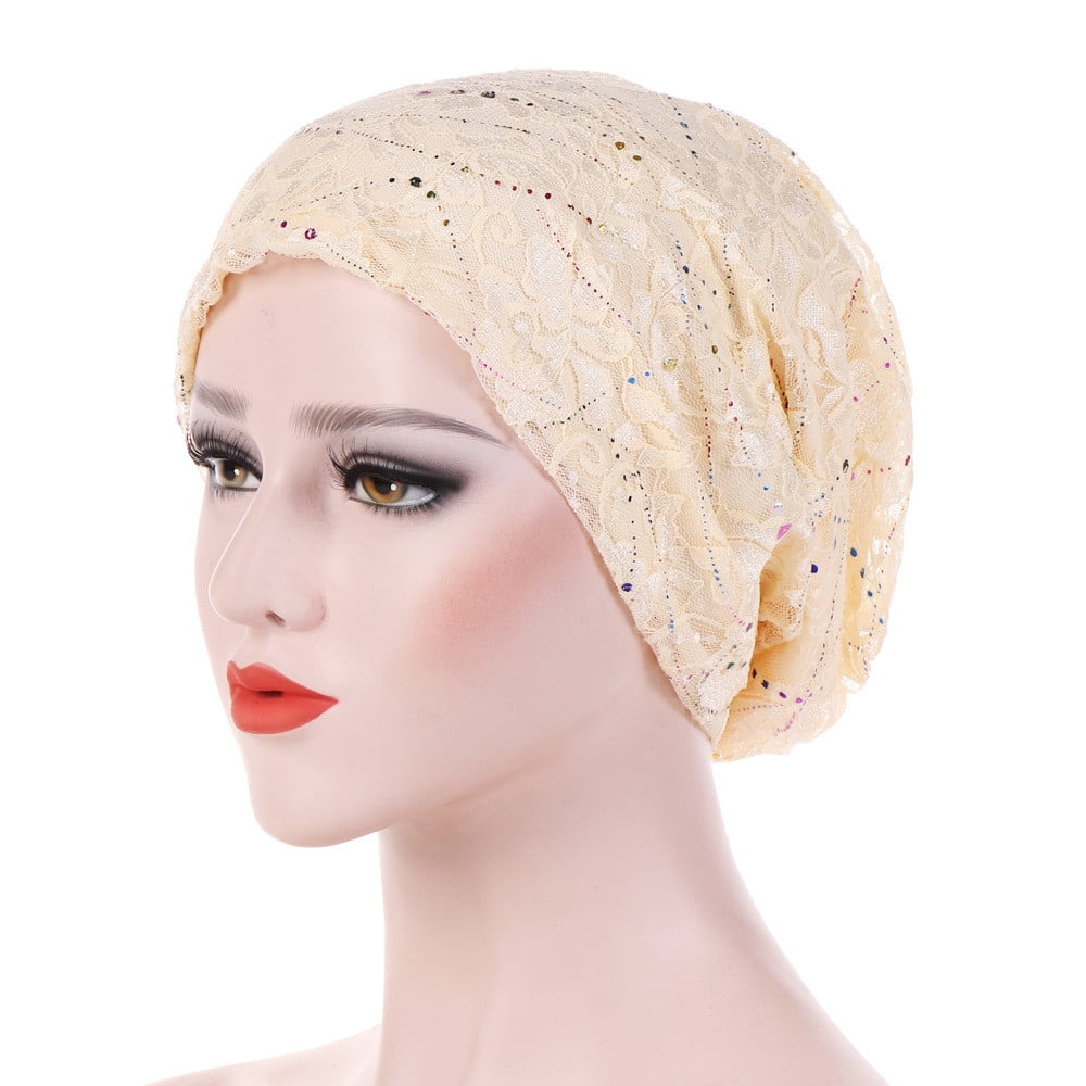 Pxiakgy Women Muslim Wrap Cap Cap Chemotherapy Colorful Head Hat ...
