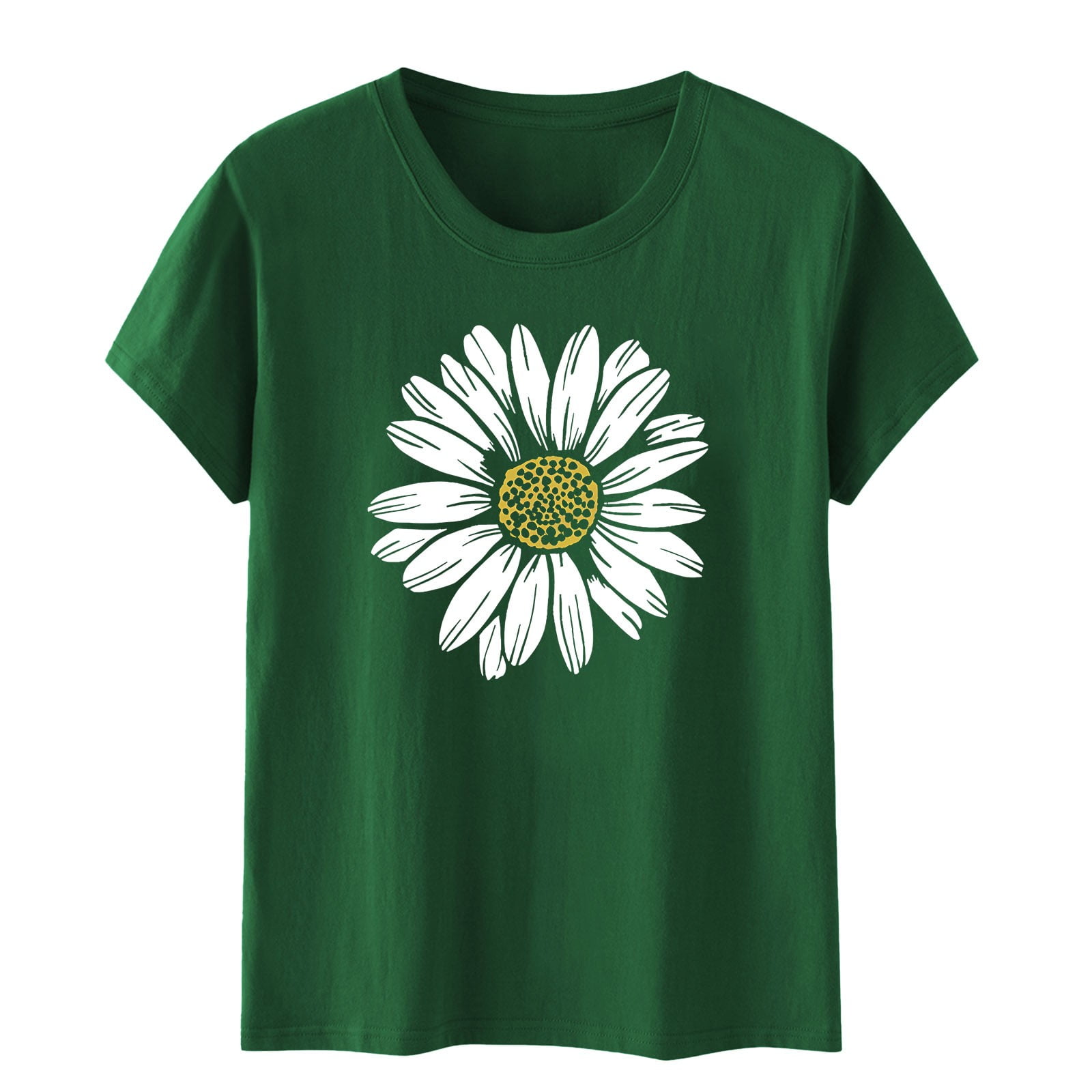 Pxiakgy Women's T-Shirts V-Neck Boho Flowers Wildflowers Graphic Tees ...