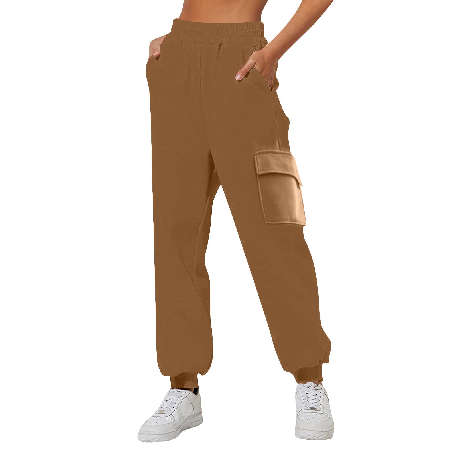 Pxiakgy Womens High Waisted Sweatpants with Pockets 2025 Fall Y2k Jogger Pants Baggy Lounge ...