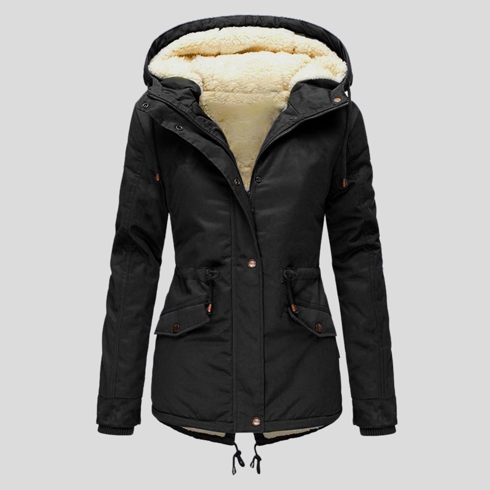 Pxiakgy winter coats for women Women Fashion Drawstring Hoodie Coat ...