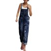 A3 Denim Women's Plus Size Stretch Denim Overalls with Cuffs - Walmart.com