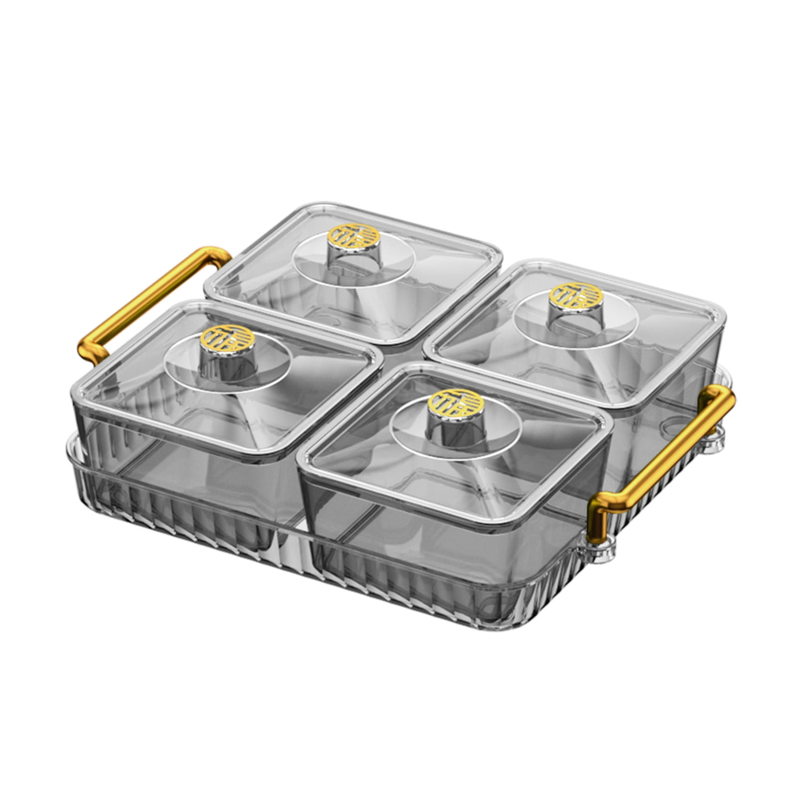 Pxyqht Compartmentalized Snack Tray, Multifunctional Nut Storage, Dried ...