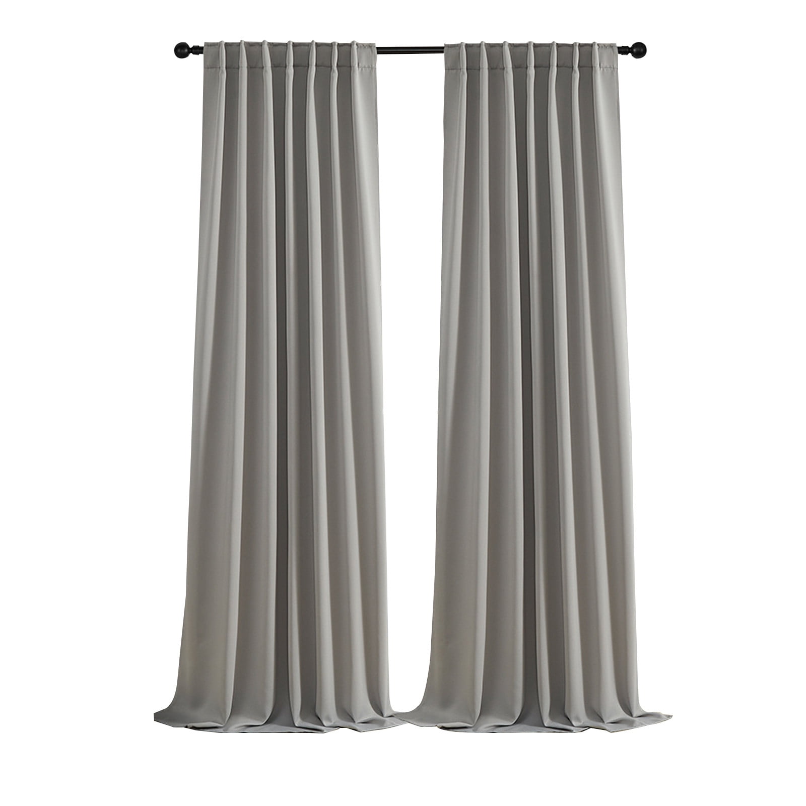 Pxyqht Elegant Polyester Curtains Set for Bedroom Insulated Window ...