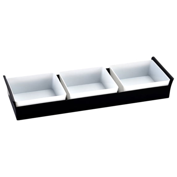 Pxyqht Multi Compartment Snack Tray Organizer Plastic Serving Tray for ...
