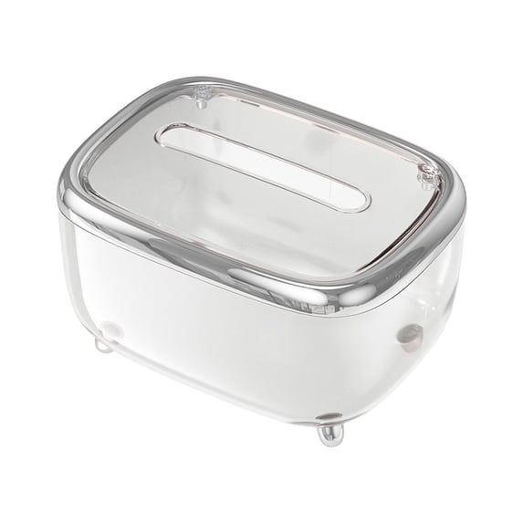 Pxyqht Transparent Paper Towel Holder with Magnetic Lid and Spring Base ...
