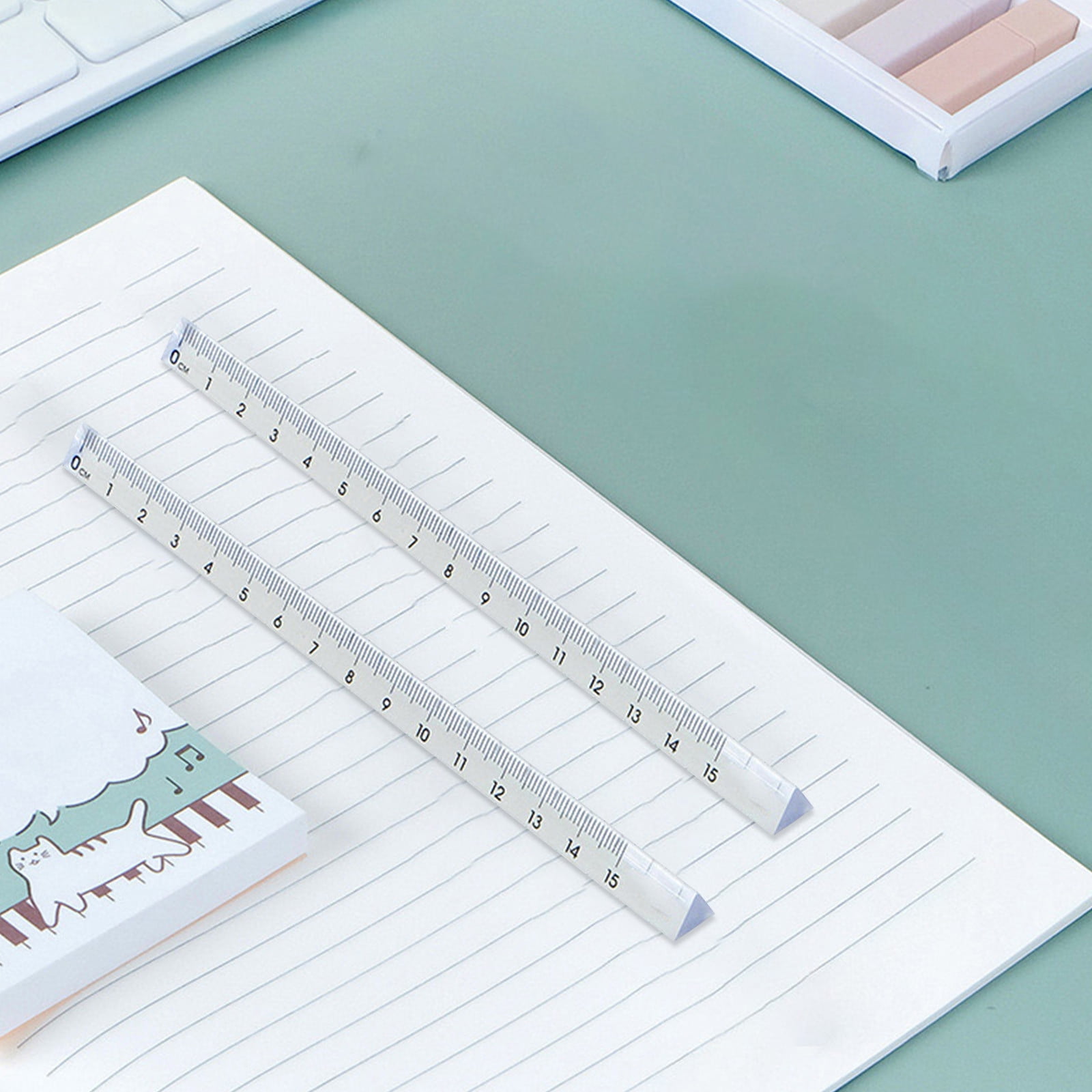 Pxyqht Transparent Plastic Triangular Ruler, Ideal for Geometry and ...