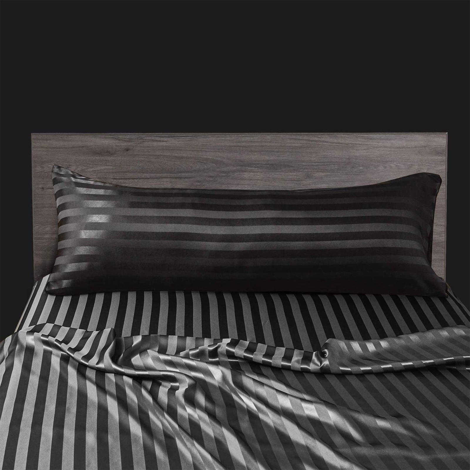 Pxyqht Wrinkle Resistant Soft Imitation Silk Satin Jacquard Pillowcase ...