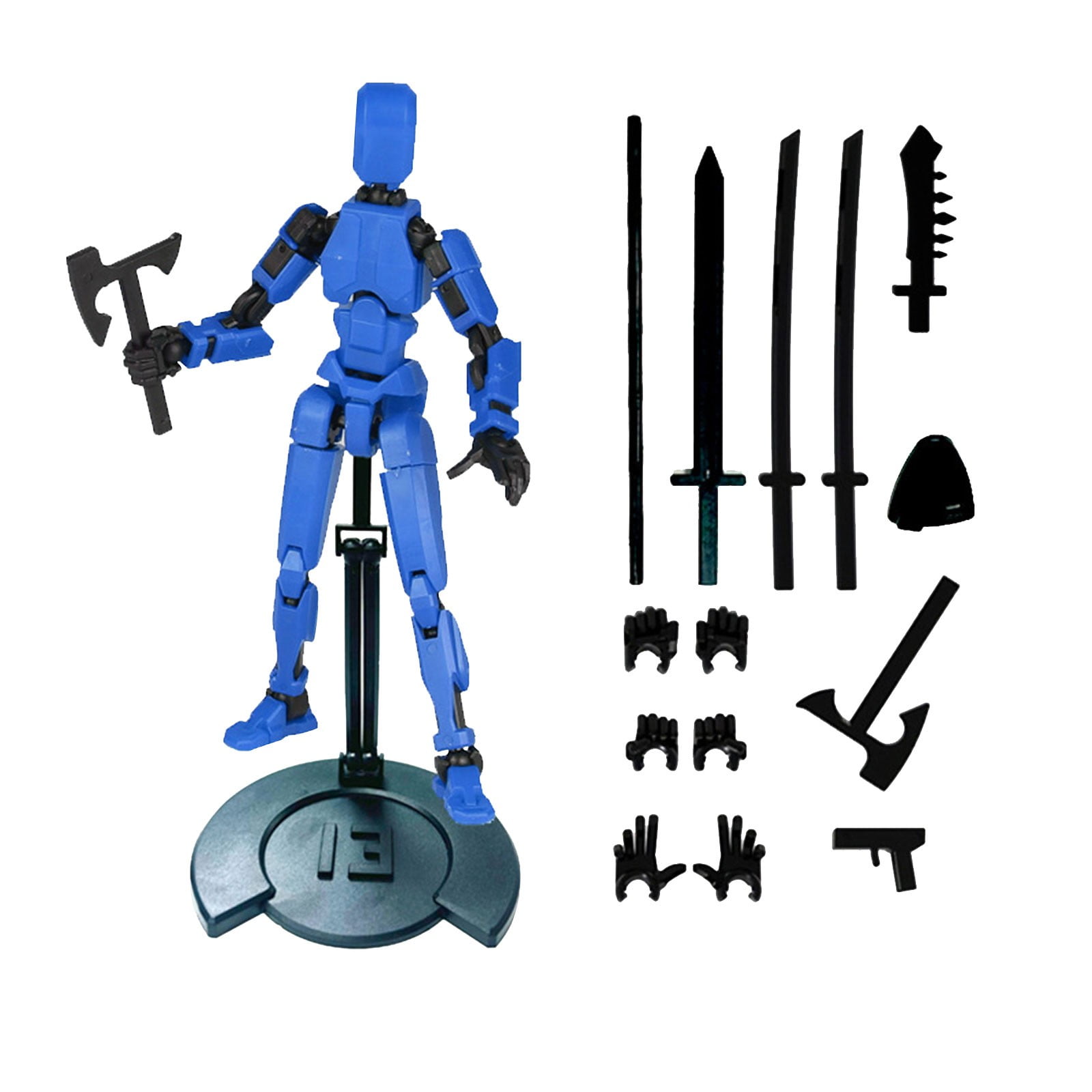 Pyaiine 13 Action Figure 3D Multi Jointed Action Figures Dummy 13 Full ...