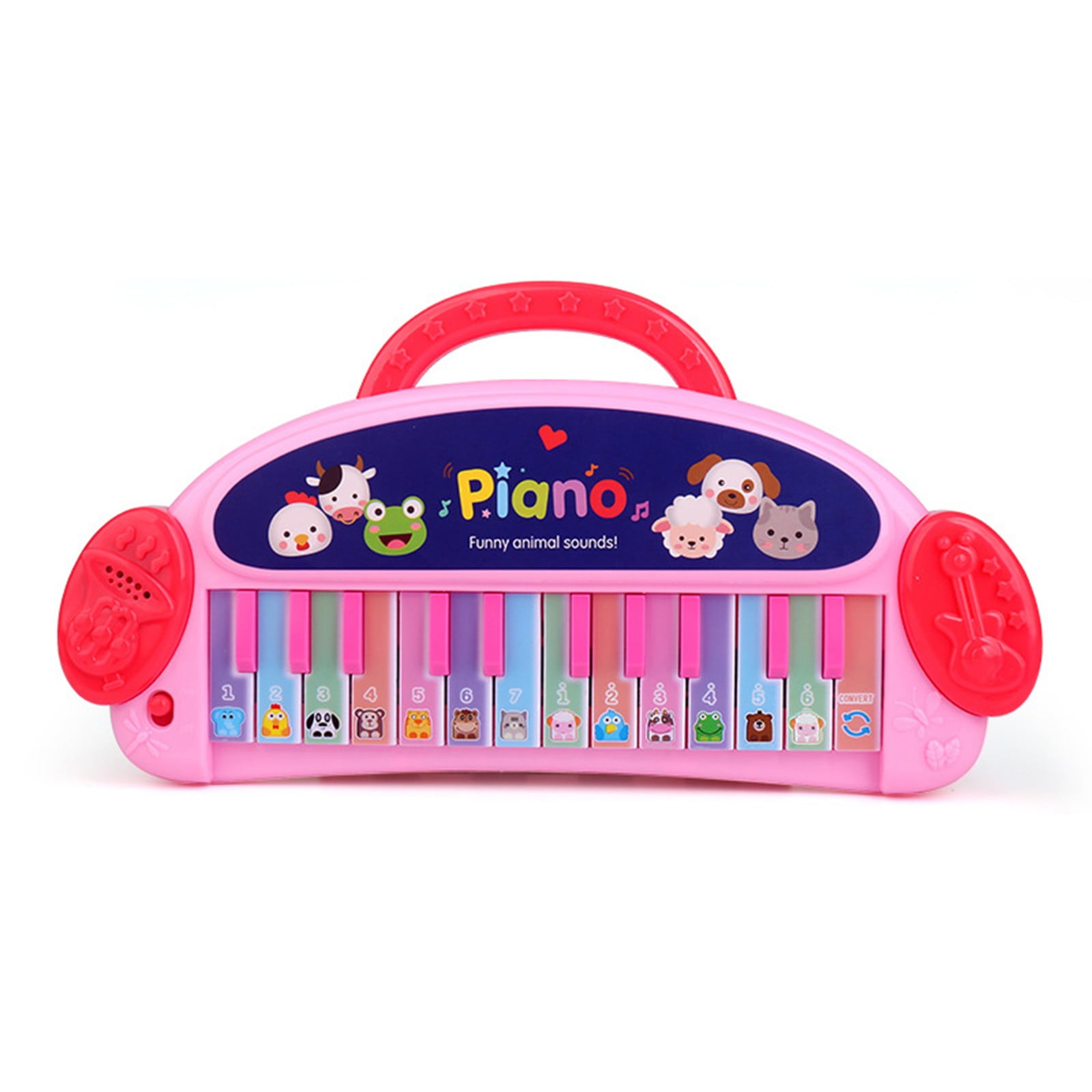 Pyaiiner 24 Keys Electronic Organ Mini Children Piano Musical ...