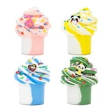 Pyaiiner 4PCS Jelly Slime with Various Add-ins Dual Color Butters Clays ...