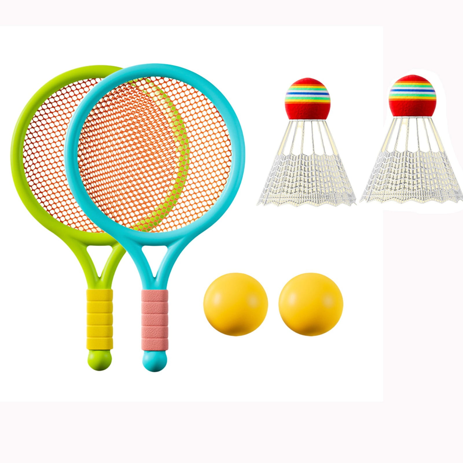 Pyaiiner Badminton Set for Kids Racket Set Double Tennis Rackets Parent ...