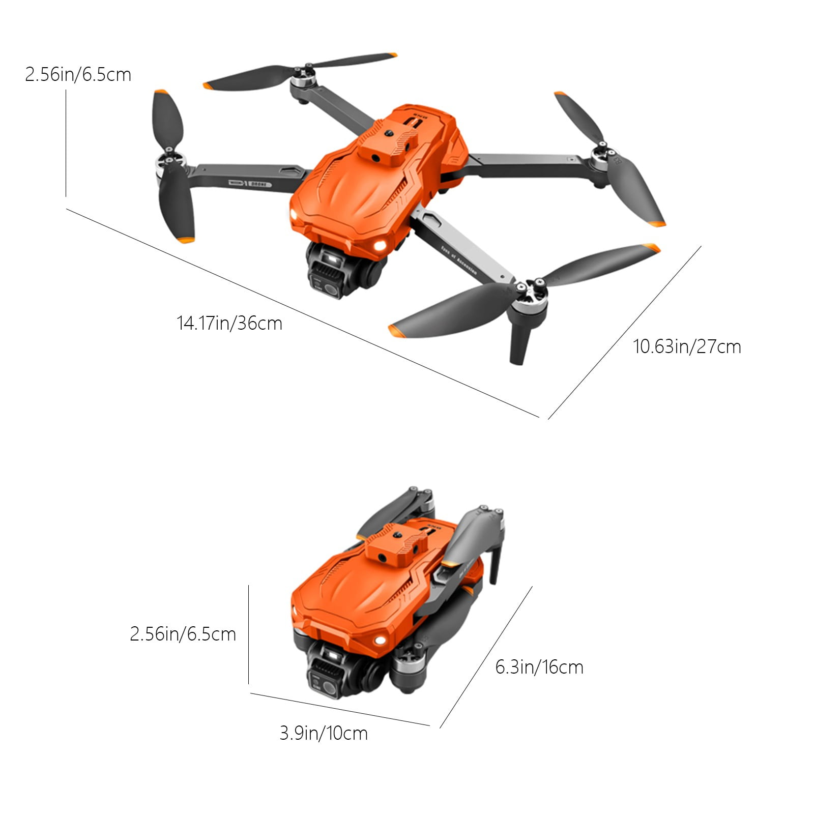 Pyaiiner Brushless Motor Drones with ESC HD 2 Cameras 2.4G Electric ...