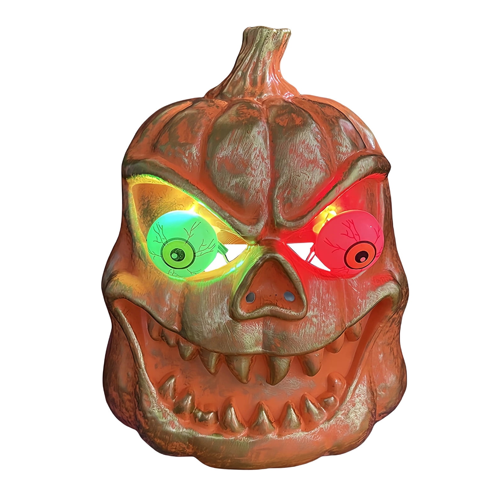 Pyaiiner Halloween Horror Pumpkin Mask Glow-in-the-Dark Scary Pumpkin ...