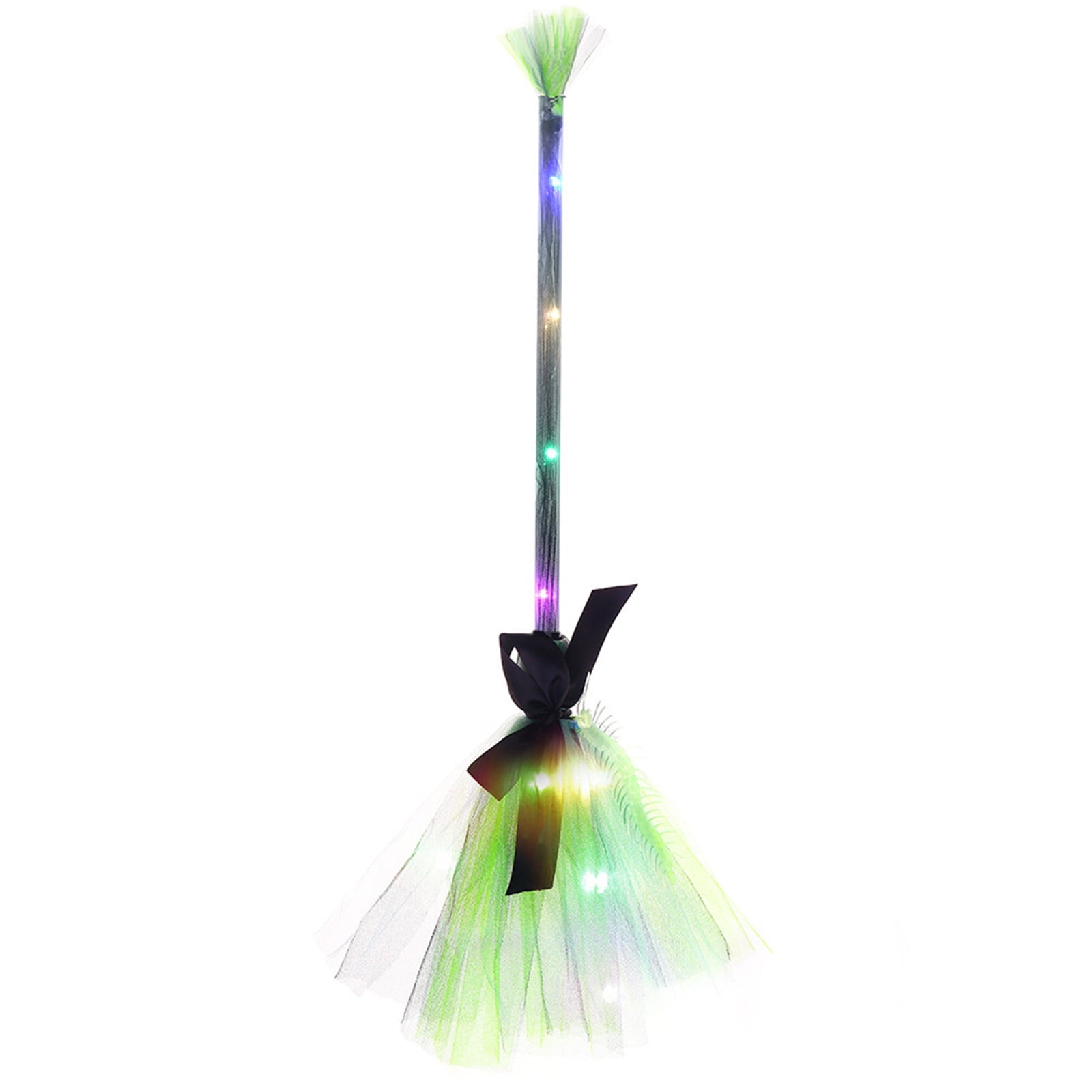 Pyaiiner Halloween LED Witch Toy Broom Light Up Flying Broomstick Toy ...