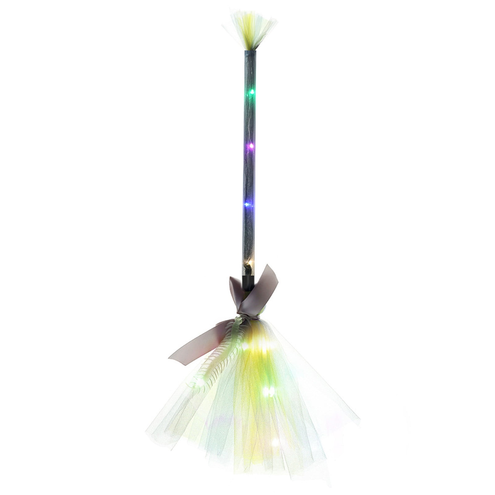 Pyaiiner Halloween LED Witch Toy Broom Light Up Flying Broomstick Toy ...