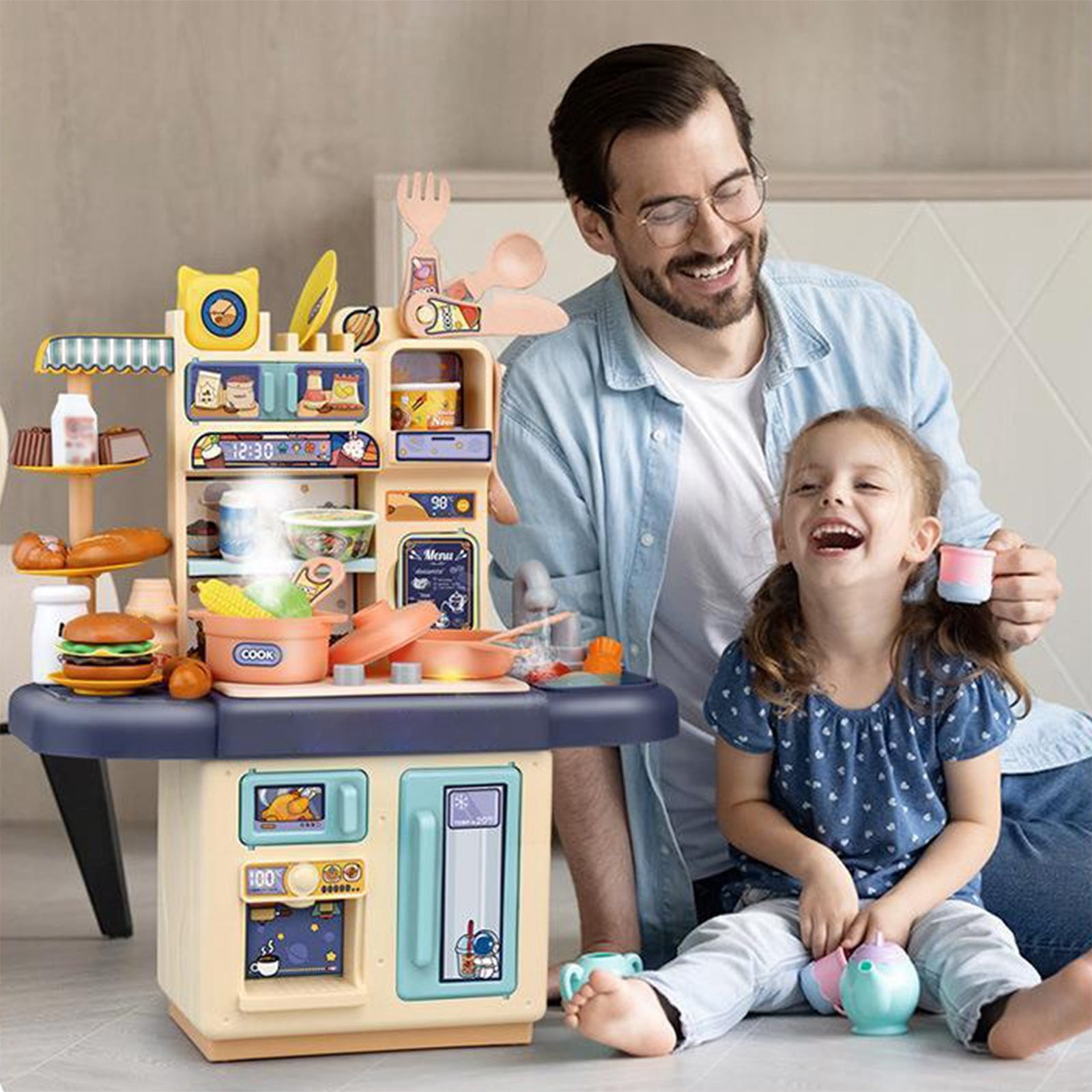 Pyaiiner Spray Kitchen Cooking Toys Simulation Automatic Water Table ...