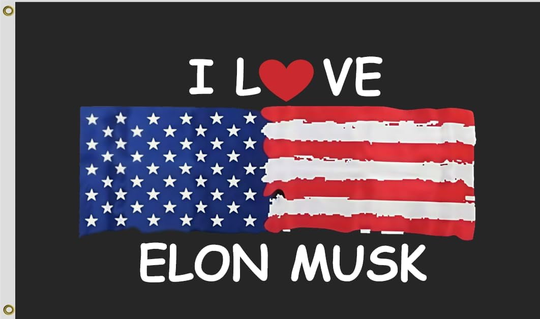 Pyd I Love Elon M-usk 2025 Flag 3X5FT for Outdoor,Support Elon M-usk ...