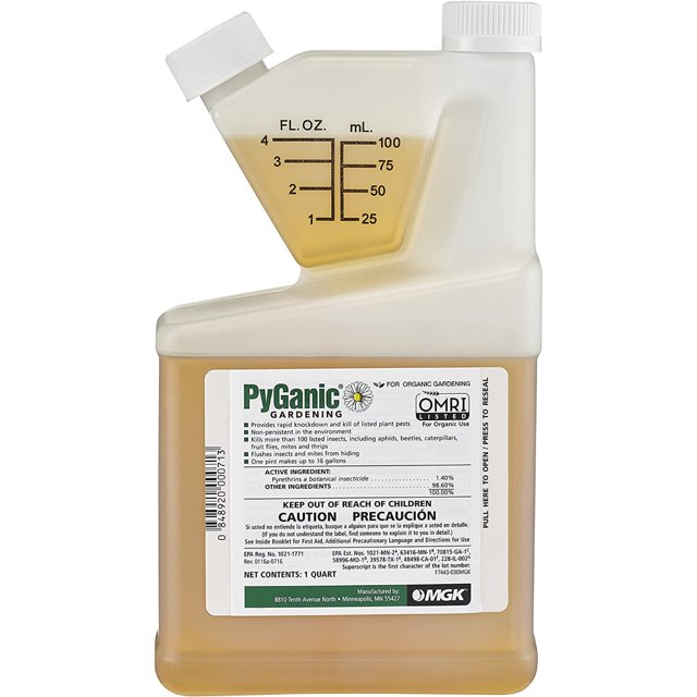 Pyganic Garden Organic Liquid Gardening Insecticide Concentrate, 32 ...