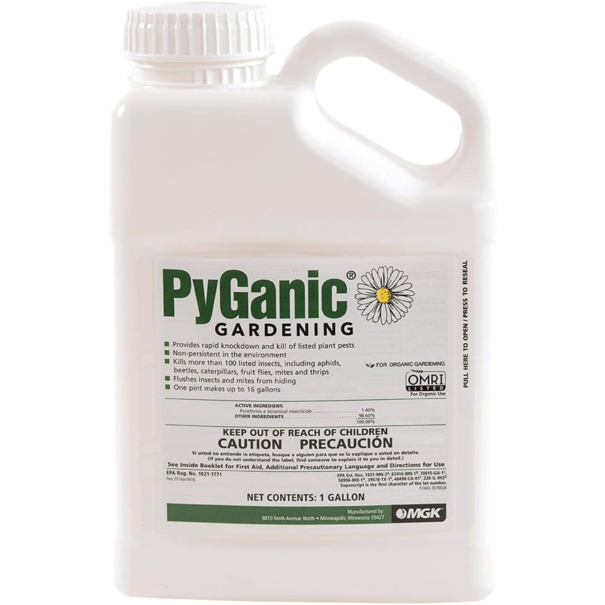 Pyganic Gardening Organic Liquid Insecticide Concentrate For Garden ...