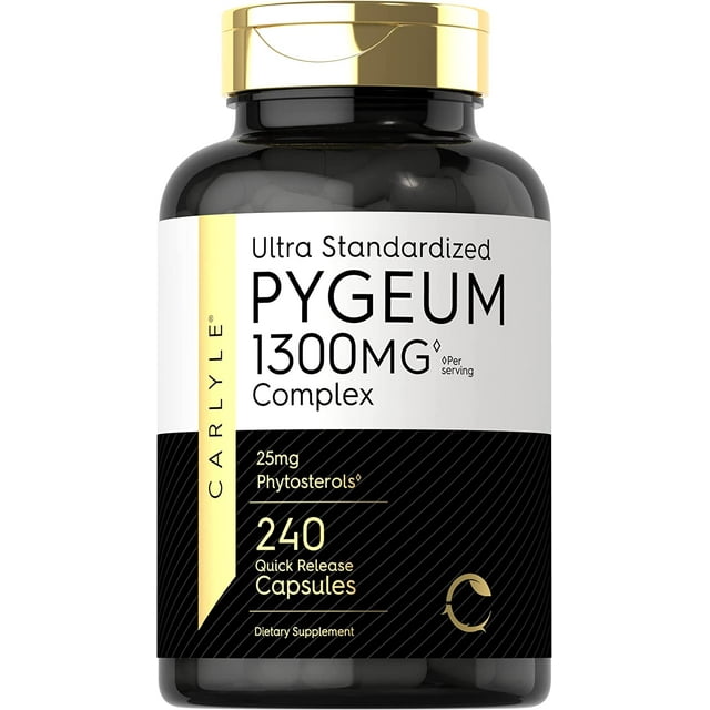 Carlyle Ultra Standardized Pygeum 1300mg Herbal Extract Bark