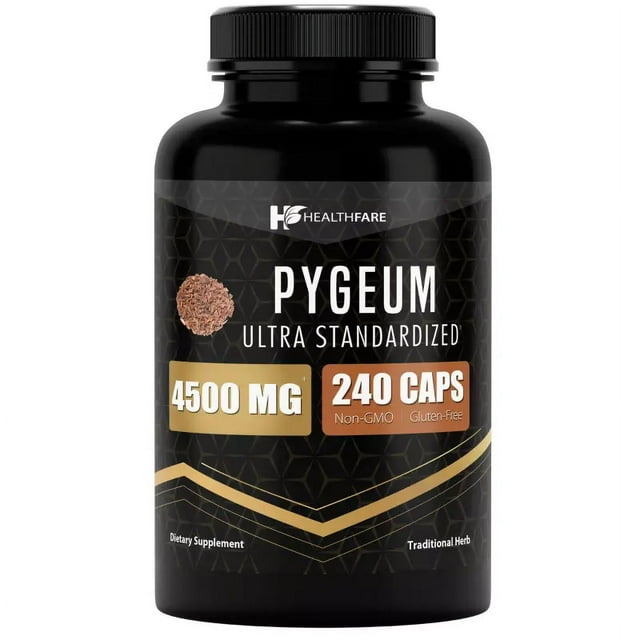 Pygeum Bark Extract Supplement 4500mg | 240 Capsules Prostate Health ...