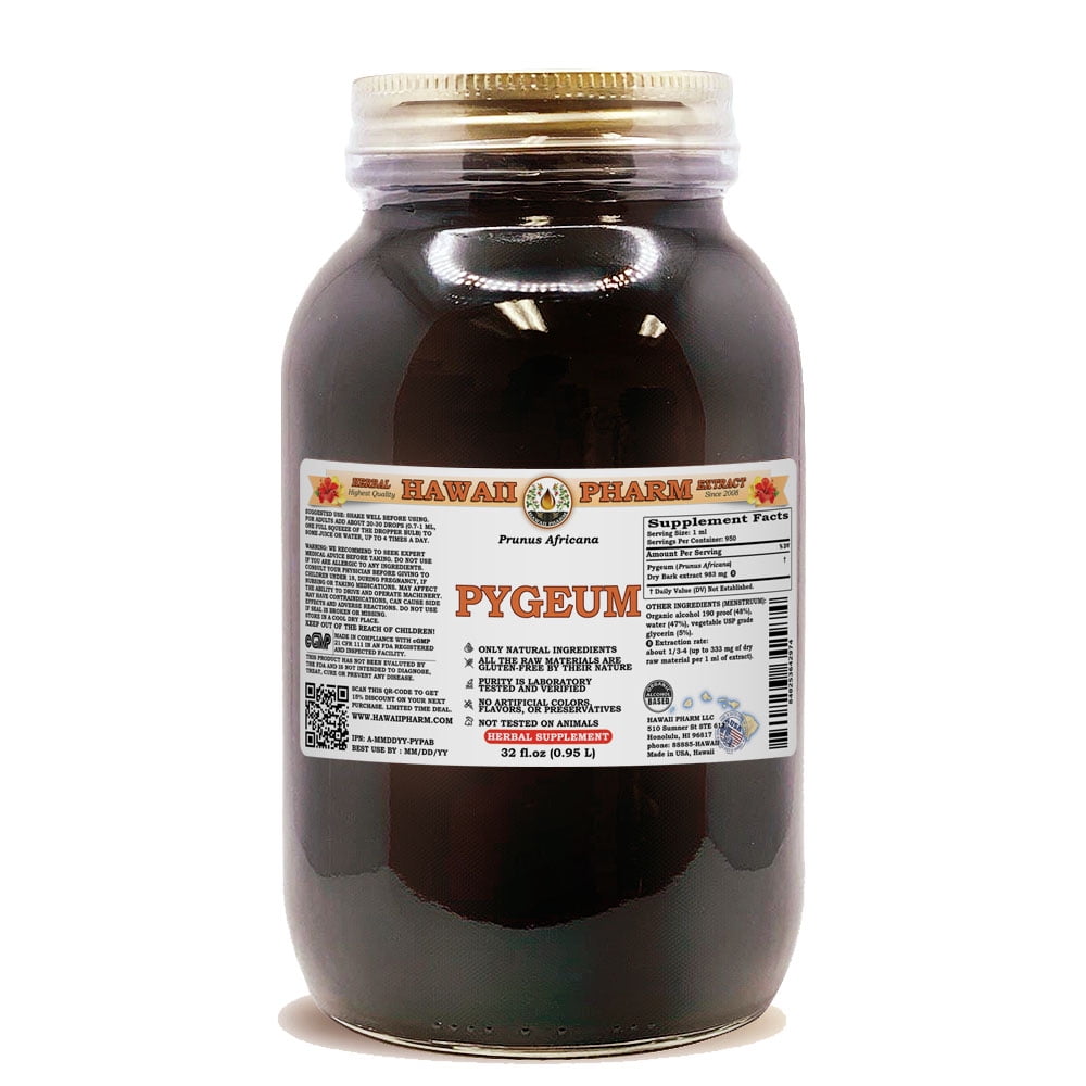 Pygeum (Prunus Africana) Dry Bark Liquid Extract. Expertly Extracted by ...