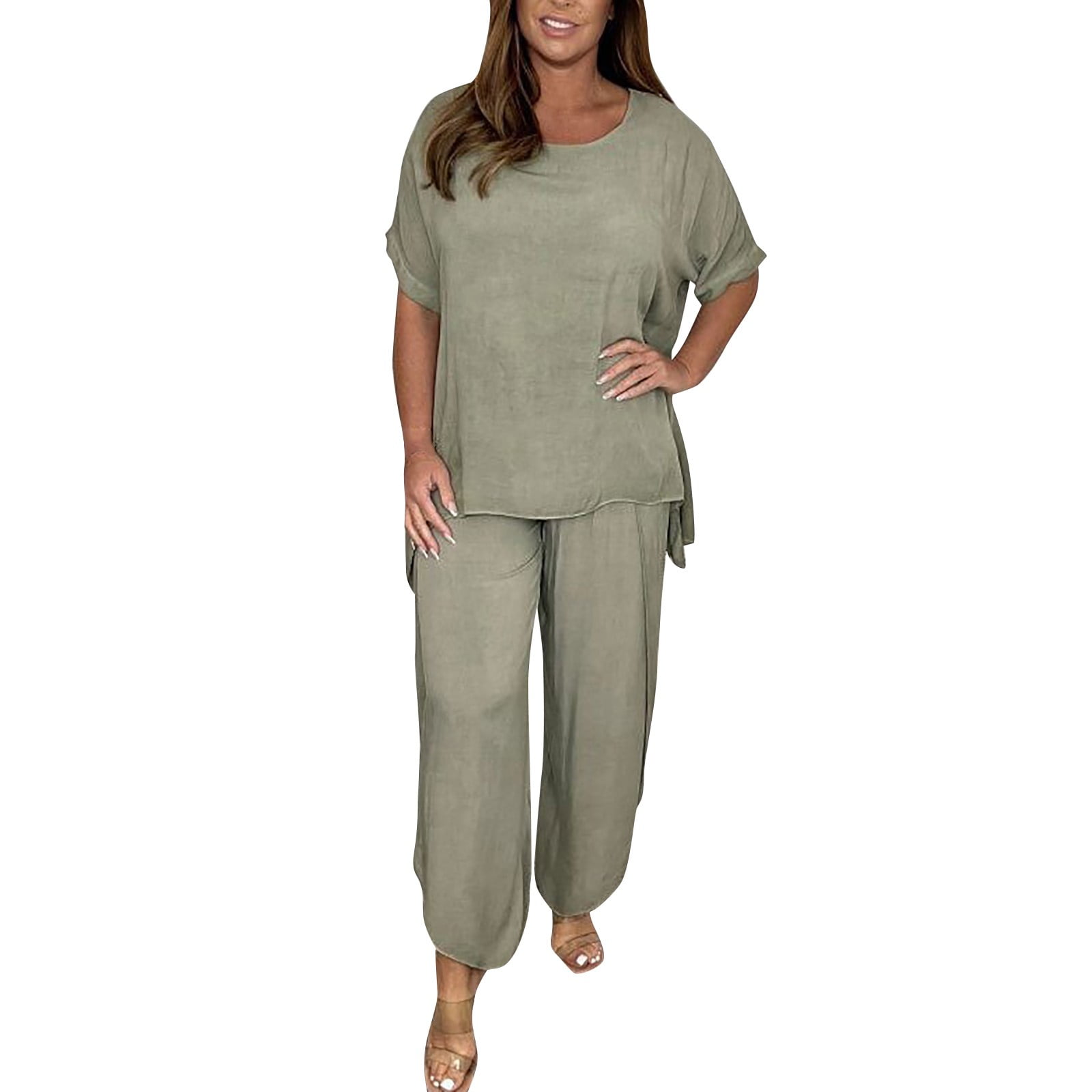 Pyhlmscde Two Piece Sets for Women Summer Fashion Lounge Matching Set ...