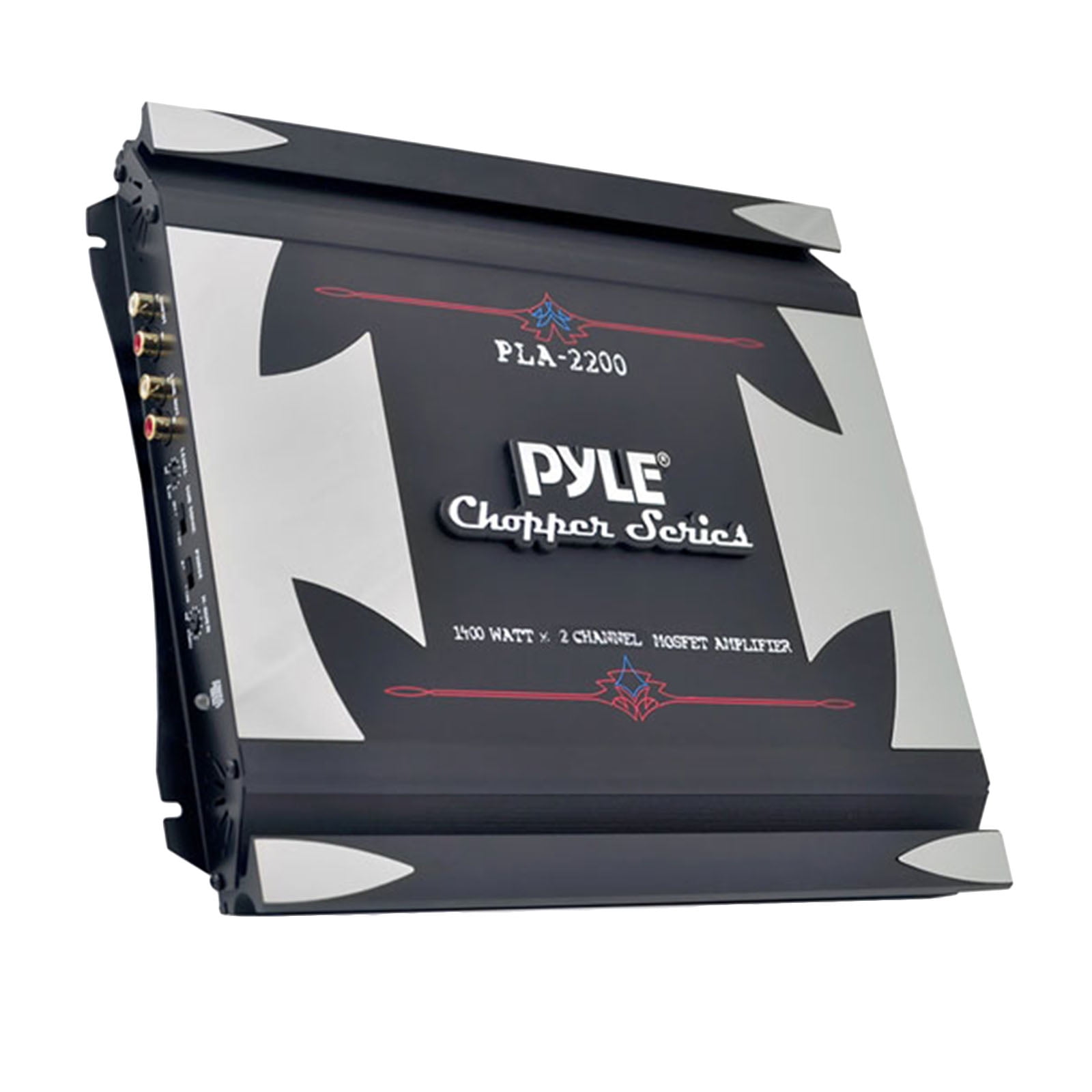 Pyle Chopper Series Power Amplifier, 1400W, 2-Channel, Bridgeable Class ...