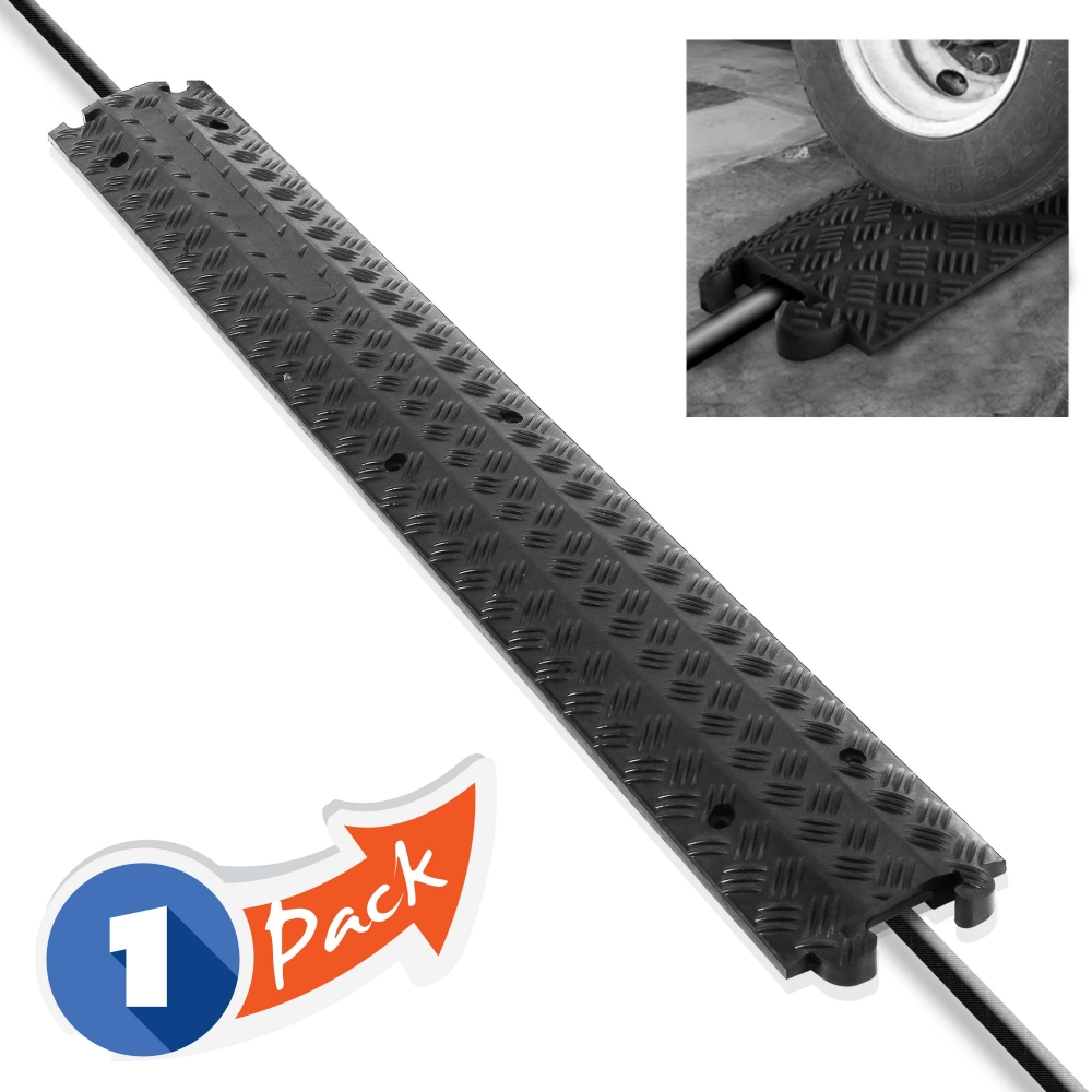 PYLE PCBLCO108 - Cable Protector Cover Ramp - Cord/Wire Safety ...