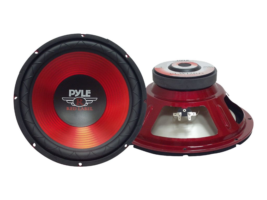 Pyle 12" Red Cone High Performance Subwoofer (1 Subwoofer) - Walmart.com
