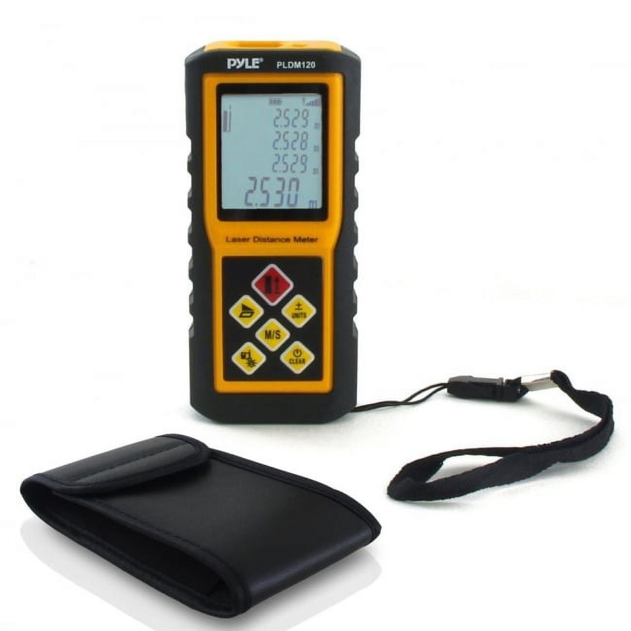 Pyle 120 Ft. Handheld Laser Distance Meter with Calculation, Tool ...