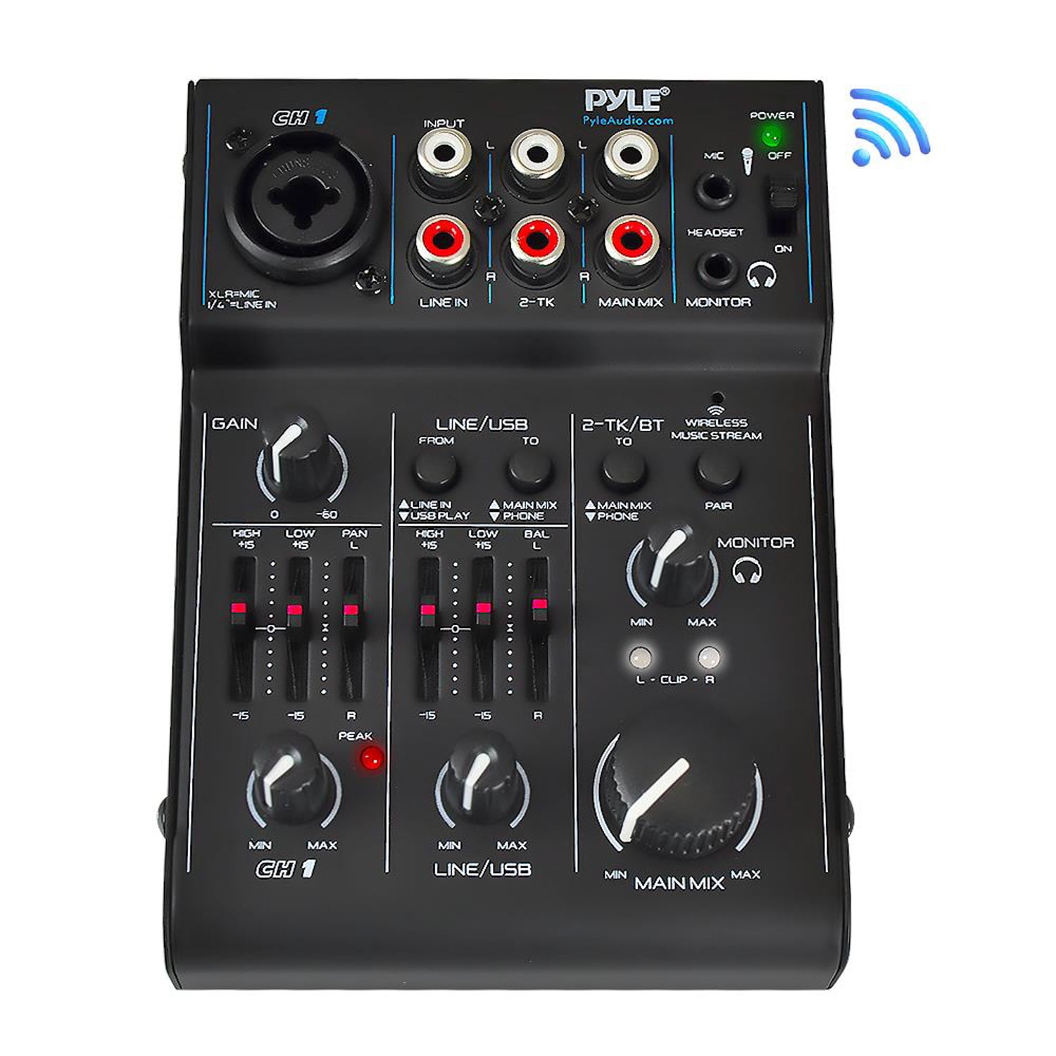 PYLE PAD30MXUBT 3 CHANNEL MIXER DJ CONTROLLER AUDIO INTERFACE - Walmart.com