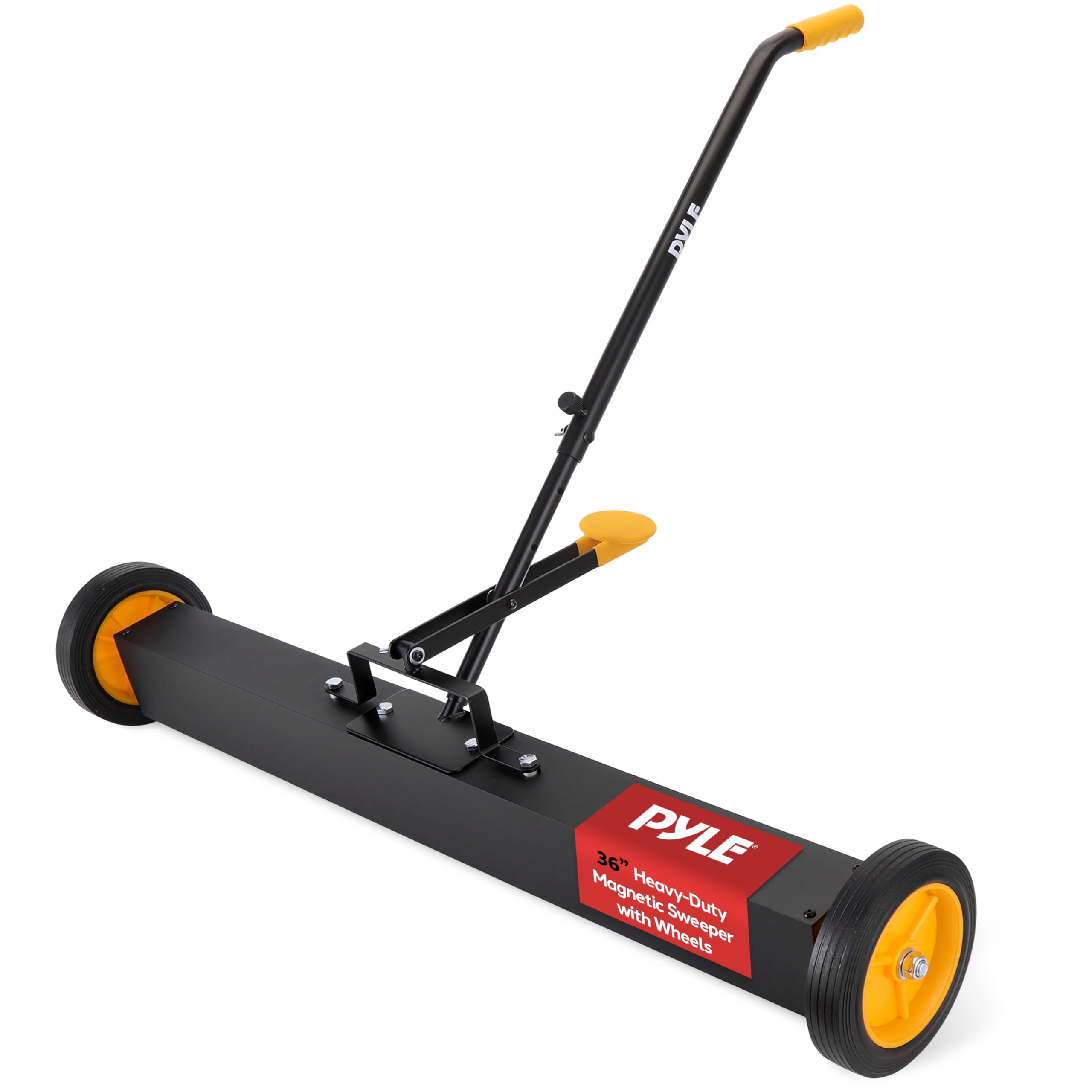 Pyle 36" Rolling Magnetic Sweeper with Adjustable Handle - Strong and ...
