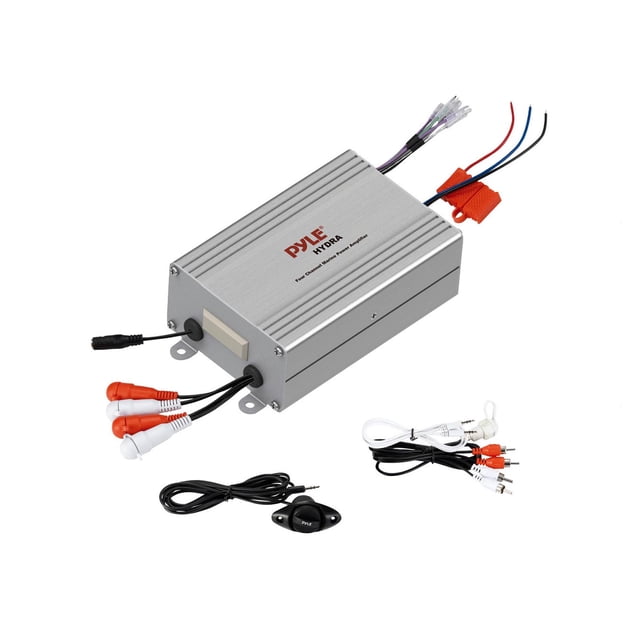 Pyle 4 Channel Waterproof MP3 / Ipod Marine Power Amplifier - Walmart.com