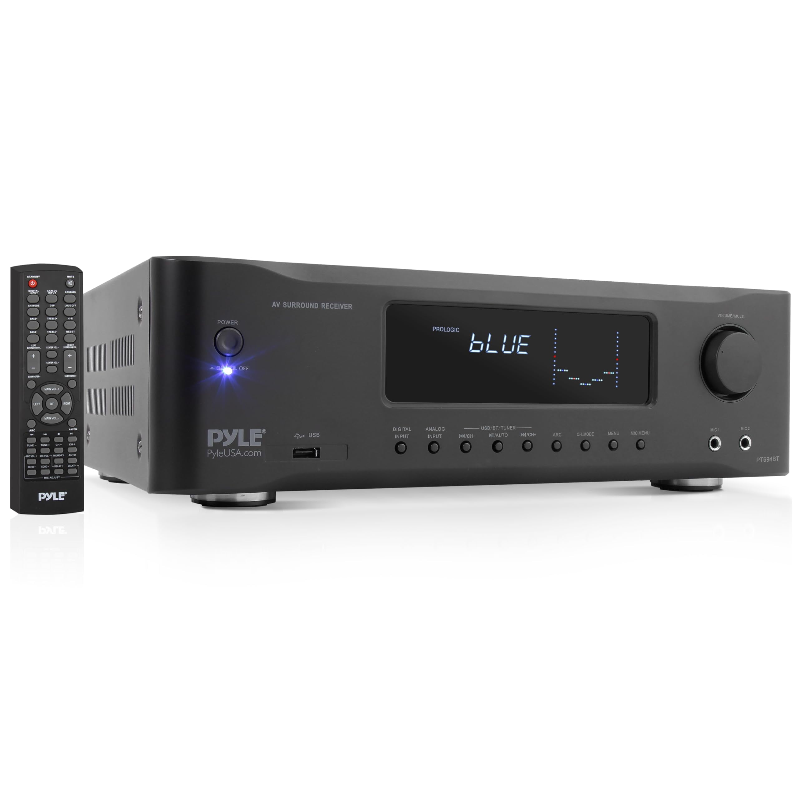 Pyle 5.2-Channel Hi-Fi Bluetooth Stereo Amplifier - 1000 Watt AV Home ...