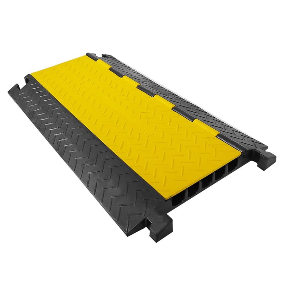 Pyle 5 Channel Cable Wire Protector Cover Ramp w/ Flip Lid for Floor ...